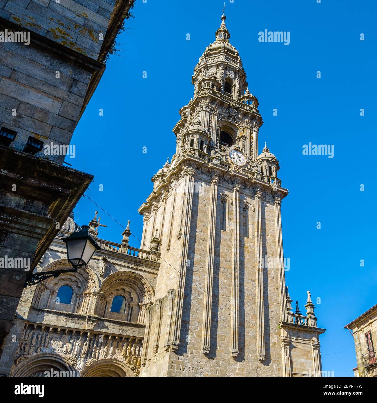 Religious architecture, cathedral of Santiago de Compostela, pilgrimage ...