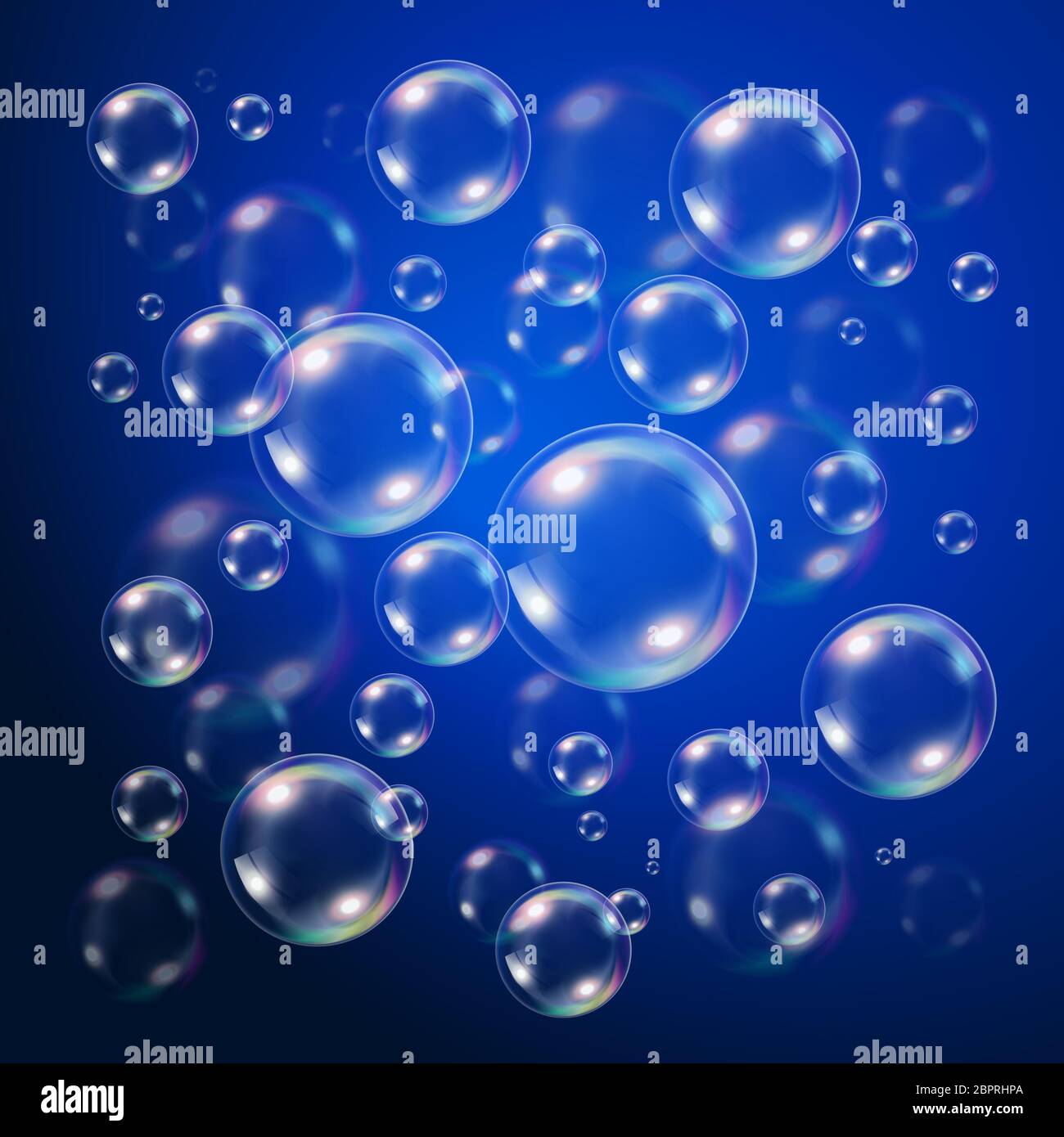 Black And Blue Bubble Background
