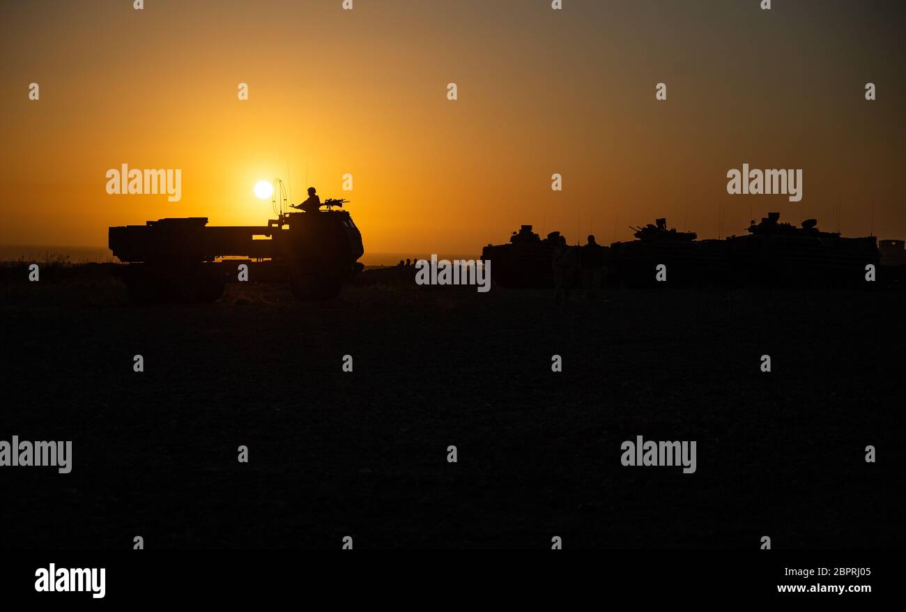 U.S. Marines assigned to 1st Air Naval Gunfire Liaison Company, I ...