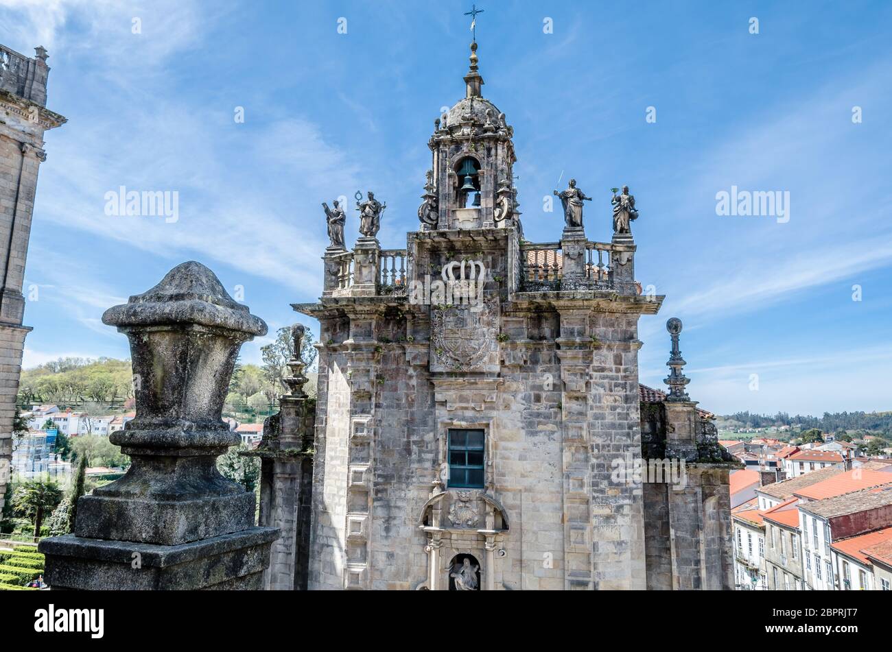 Church in Santiago de Compostela, Galicia, northern Spain Stock Photo ...