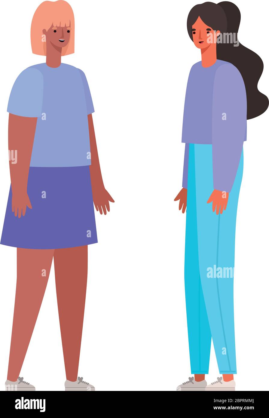 women avatars cartoons vector design Stock Vector Image & Art - Alamy