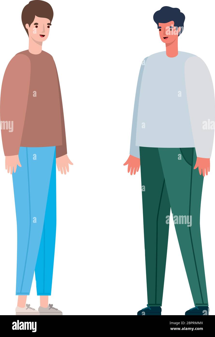 Men avatars cartoons vector design Stock Vector Image & Art - Alamy