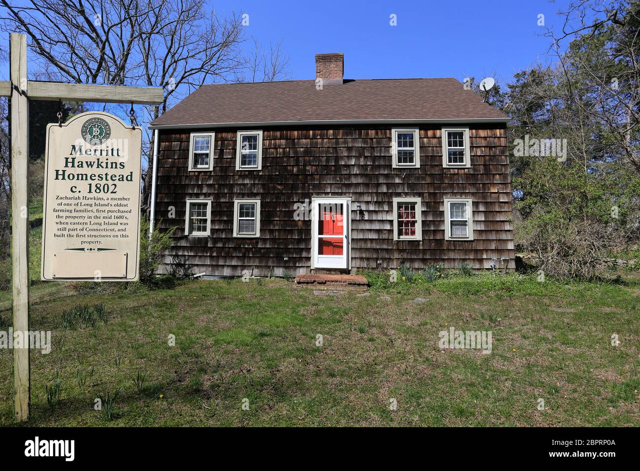 Historic house Setauket Long Island New York Stock Photo - Alamy