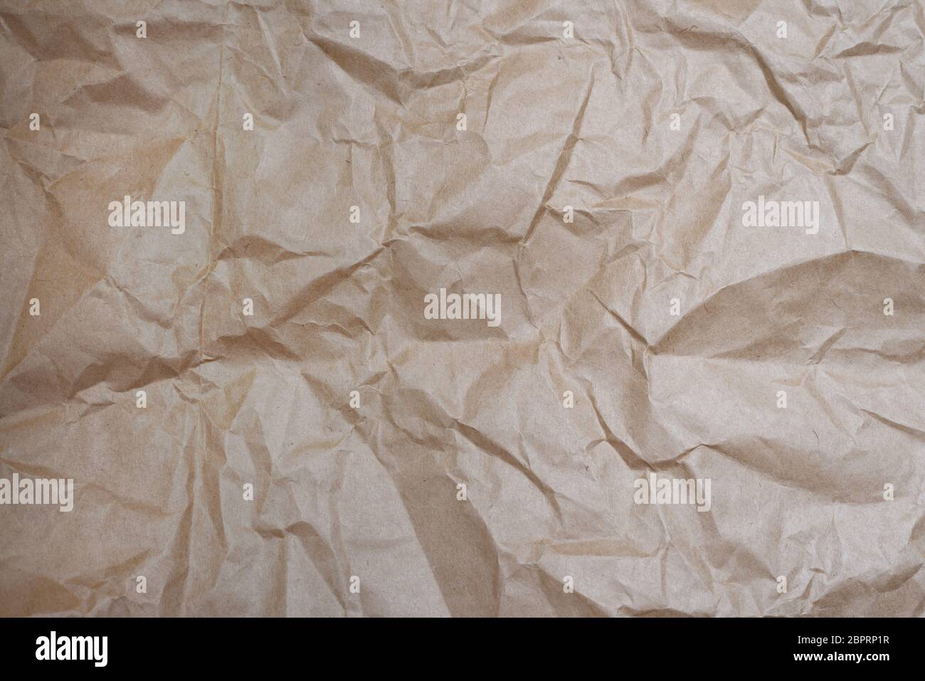 Craft crumpled beige paper for background usage. Eco Zero Waste ...