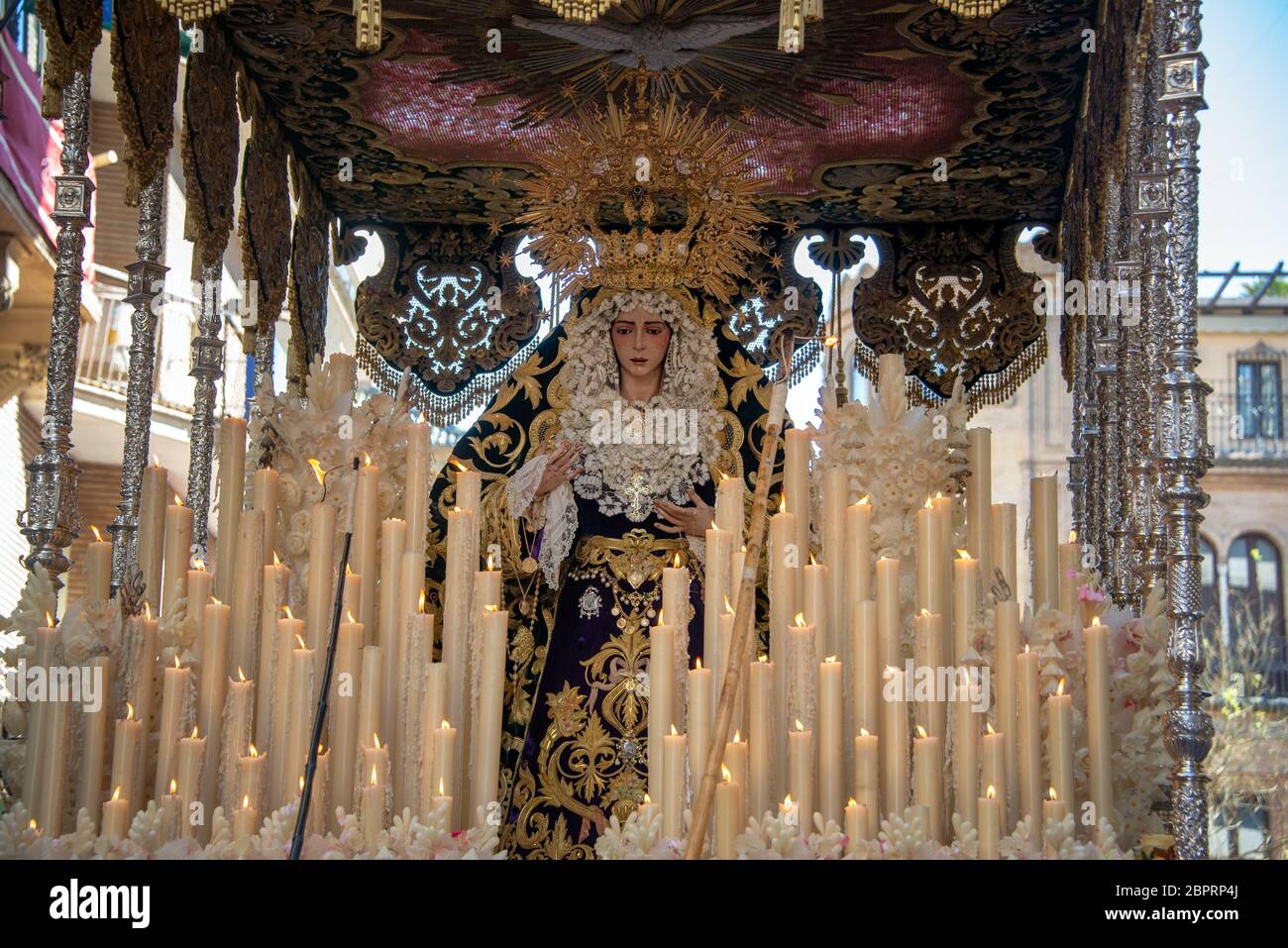 Semana santa seville virgin mary hi-res stock photography and images ...