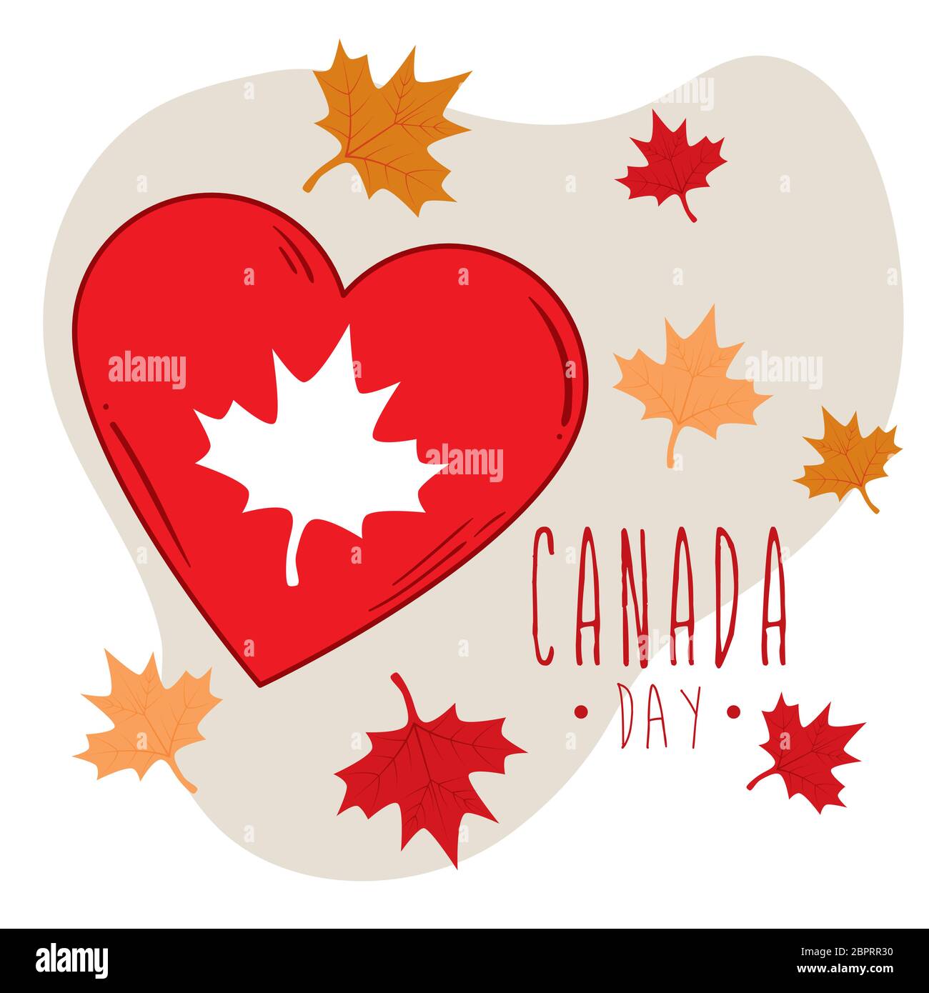 Happy canada day celebration heart hi-res stock photography and images ...