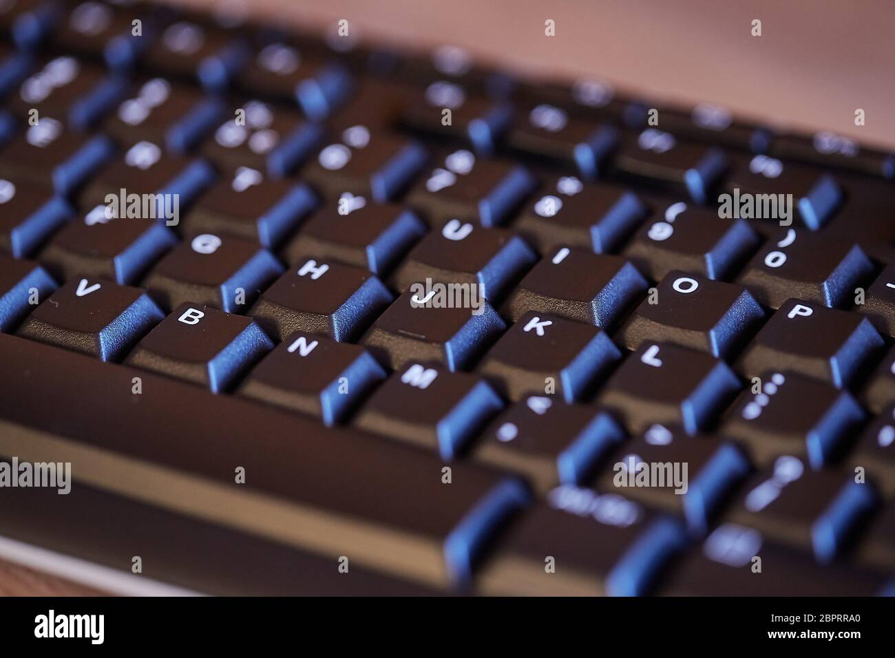 Detail of a black keyboard Stock Photo - Alamy
