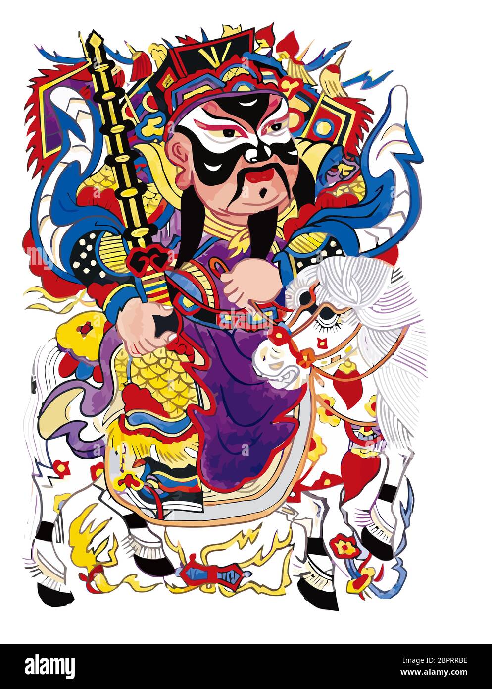 Menshen door god guardian traditional china gate protection temple ...