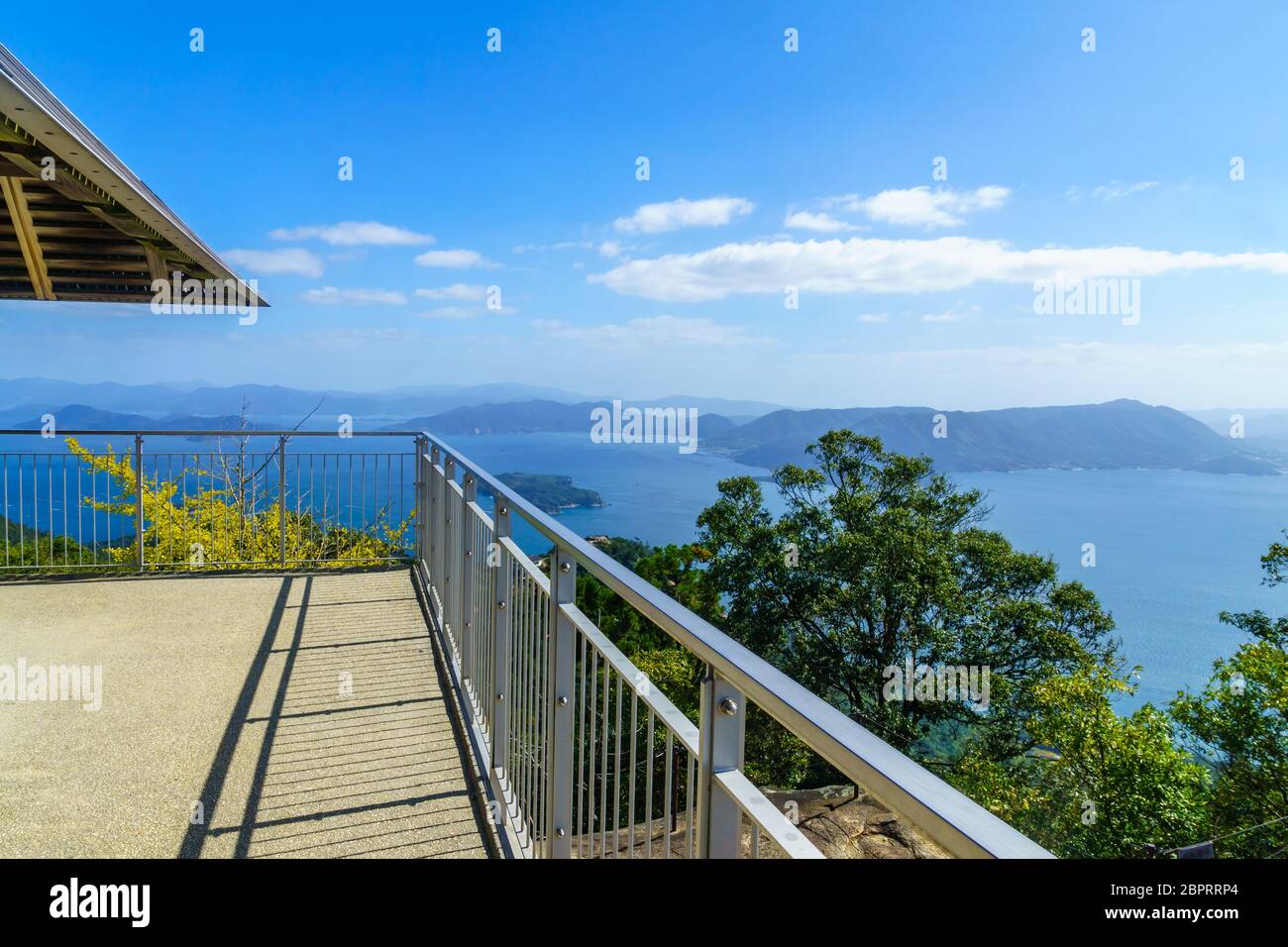 View of Mount Misen Observatory, in Miyajima (Itsukushima) Island ...