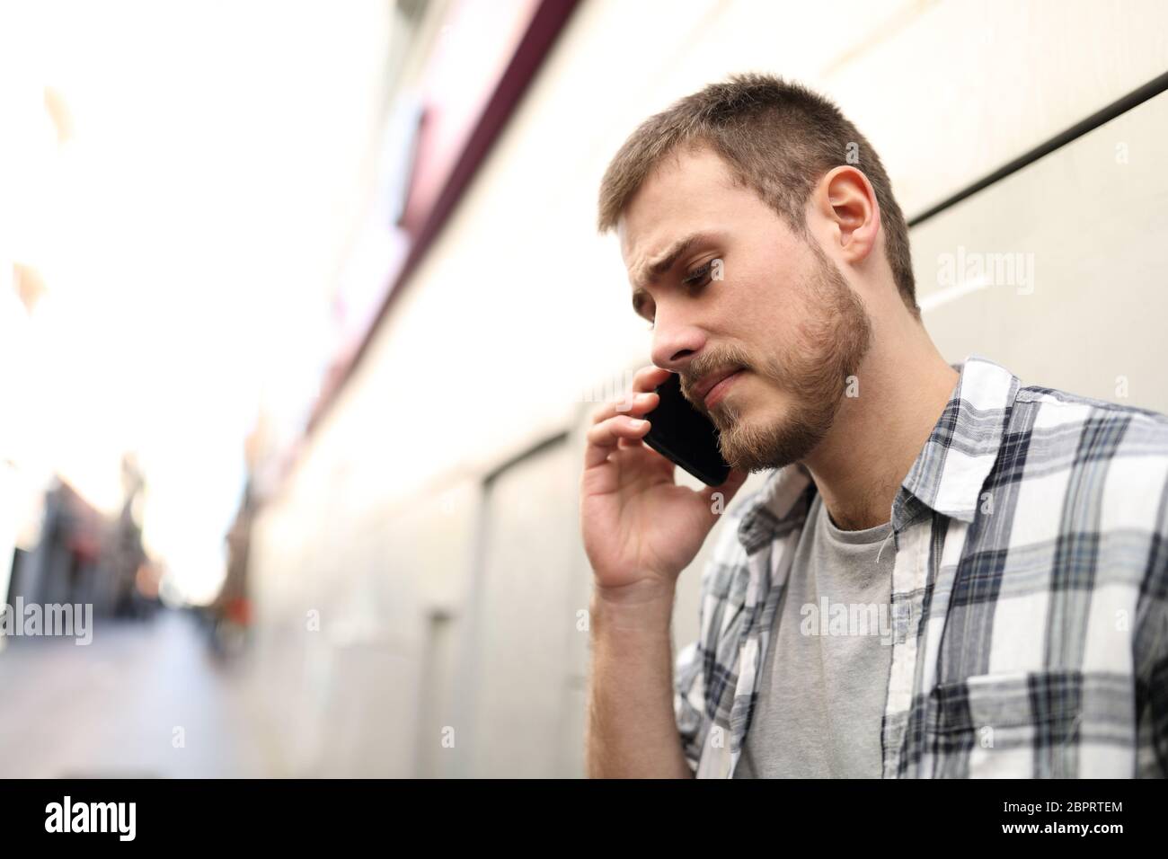 Teen boy talk sad hi-res stock photography and images - Alamy