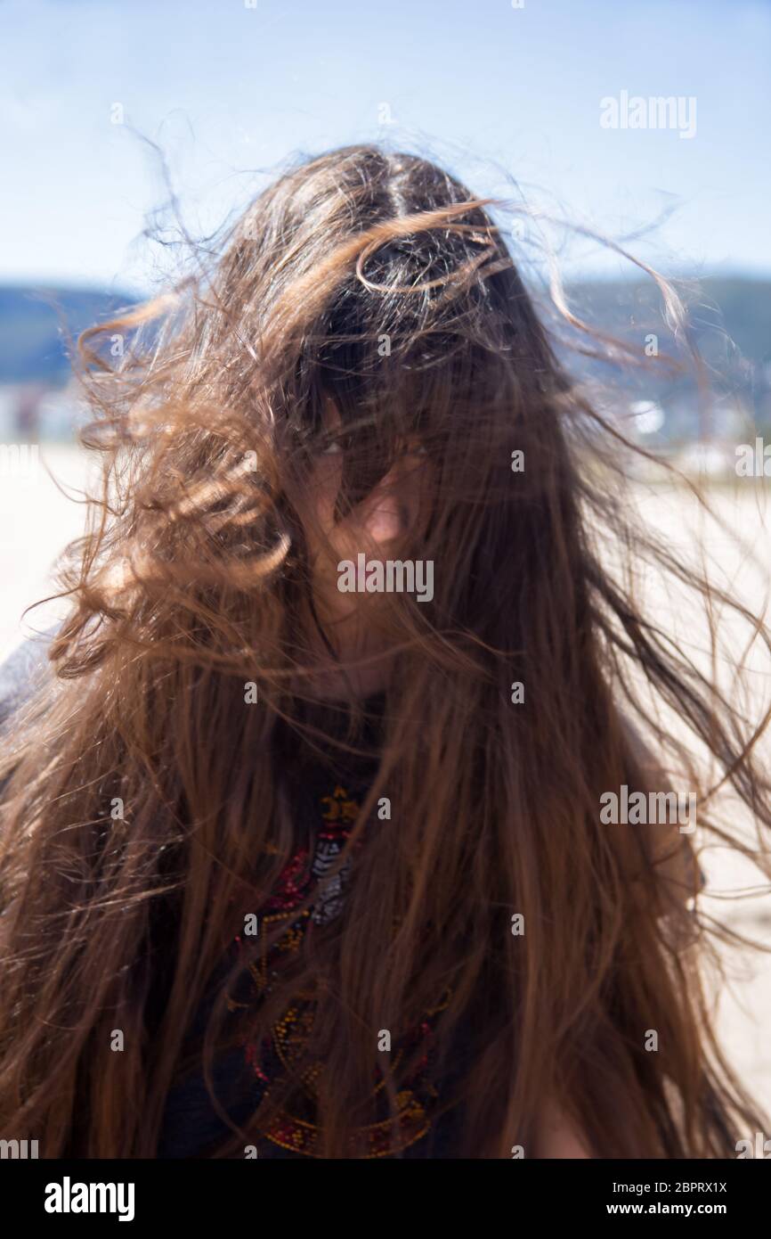 Unkempt wild windy hi-res stock photography and images - Alamy