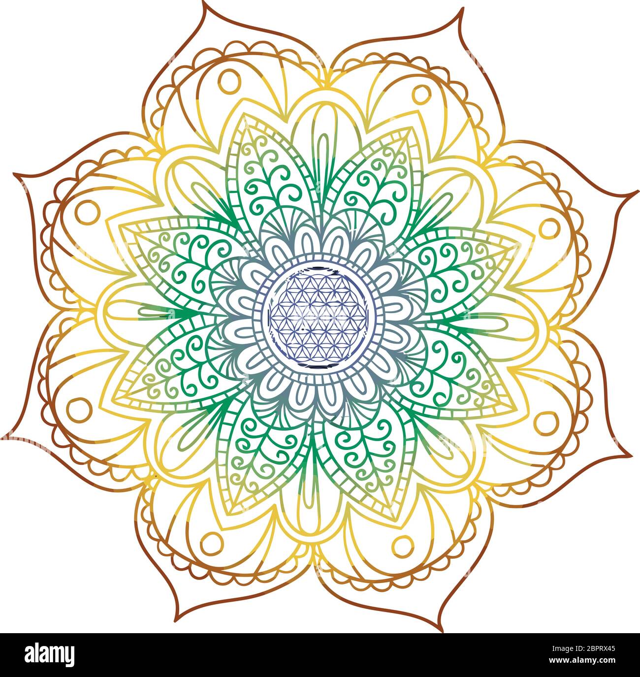 Buddhist Lotus Mandala