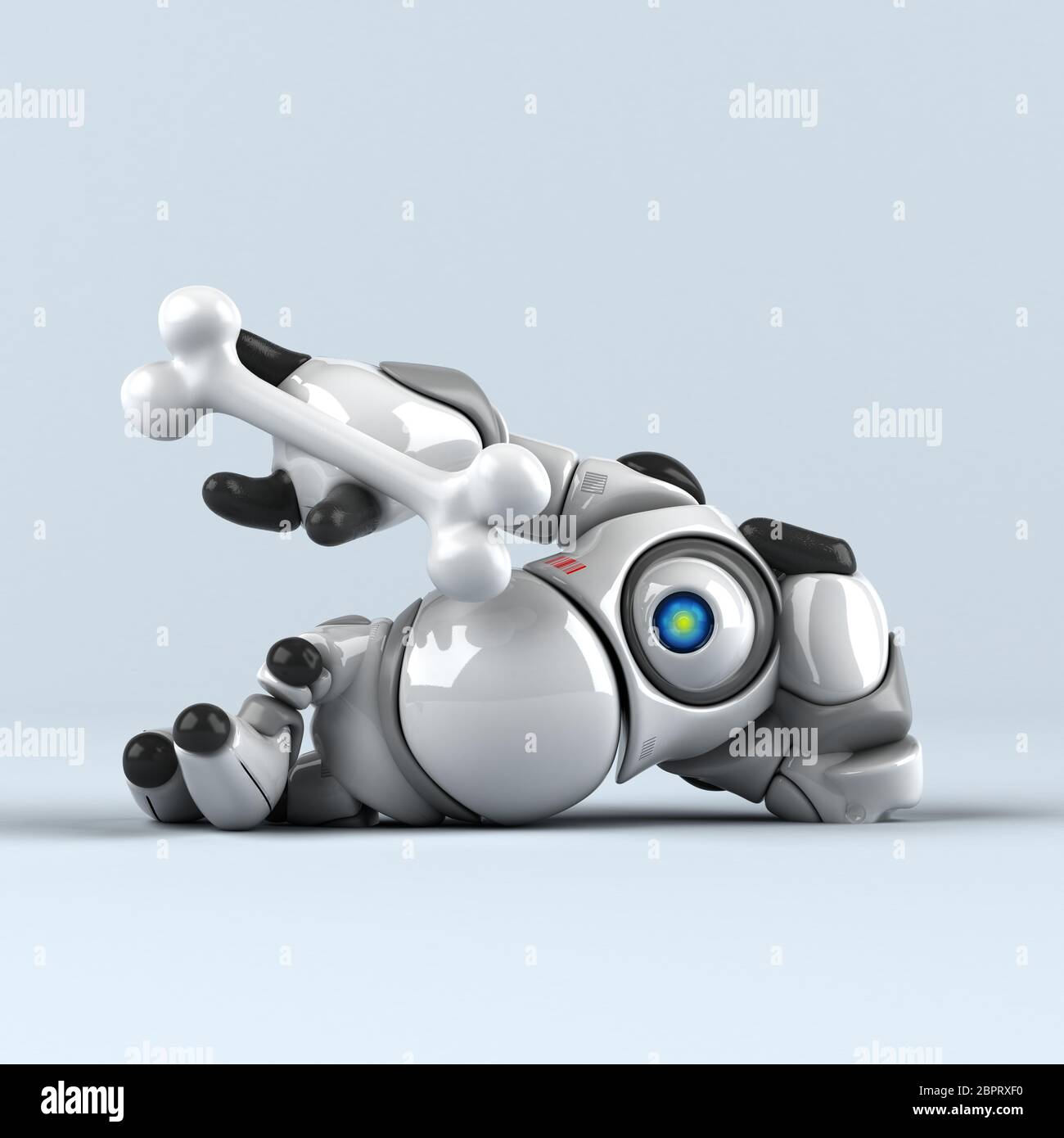 Big robot - 3D Illustration Stock Photo - Alamy