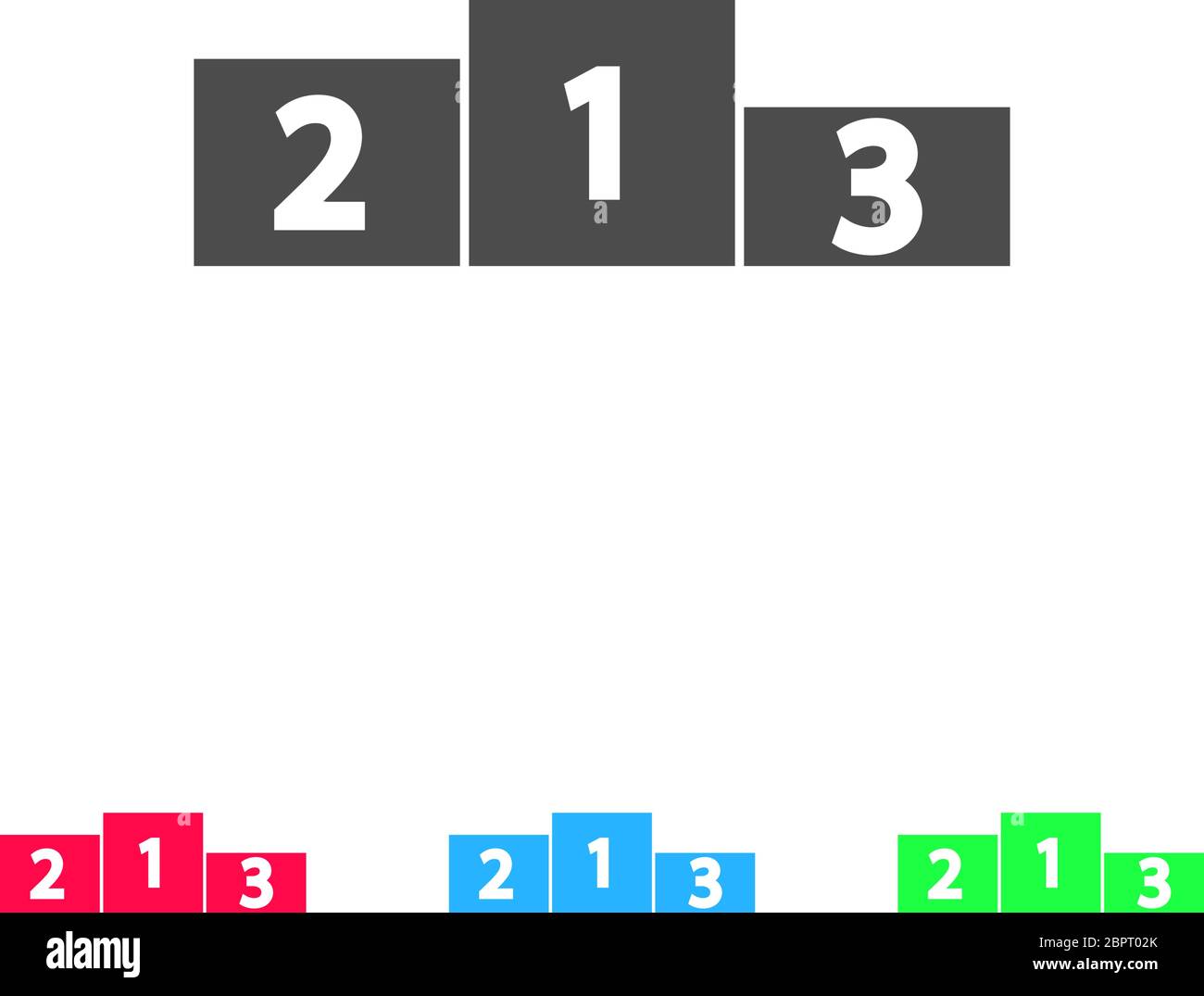 Podium icon flat. Color pictogram on white background. Vector ...