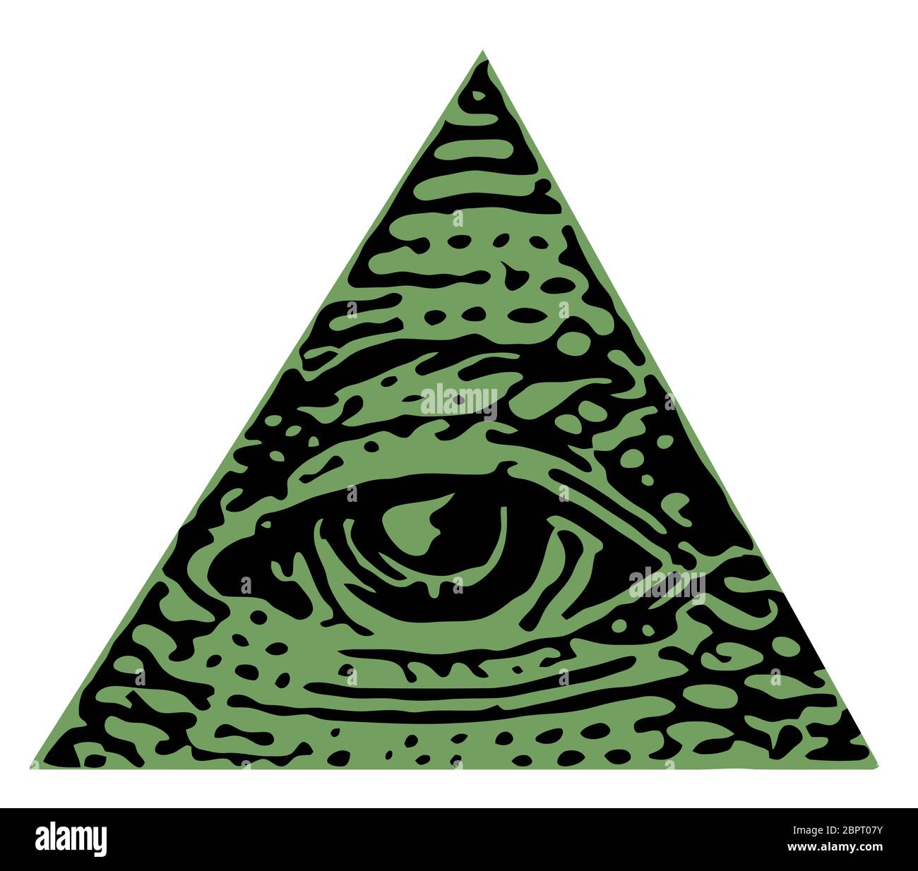 eye of providence illuminati freemasonry triangle illustration Stock ...