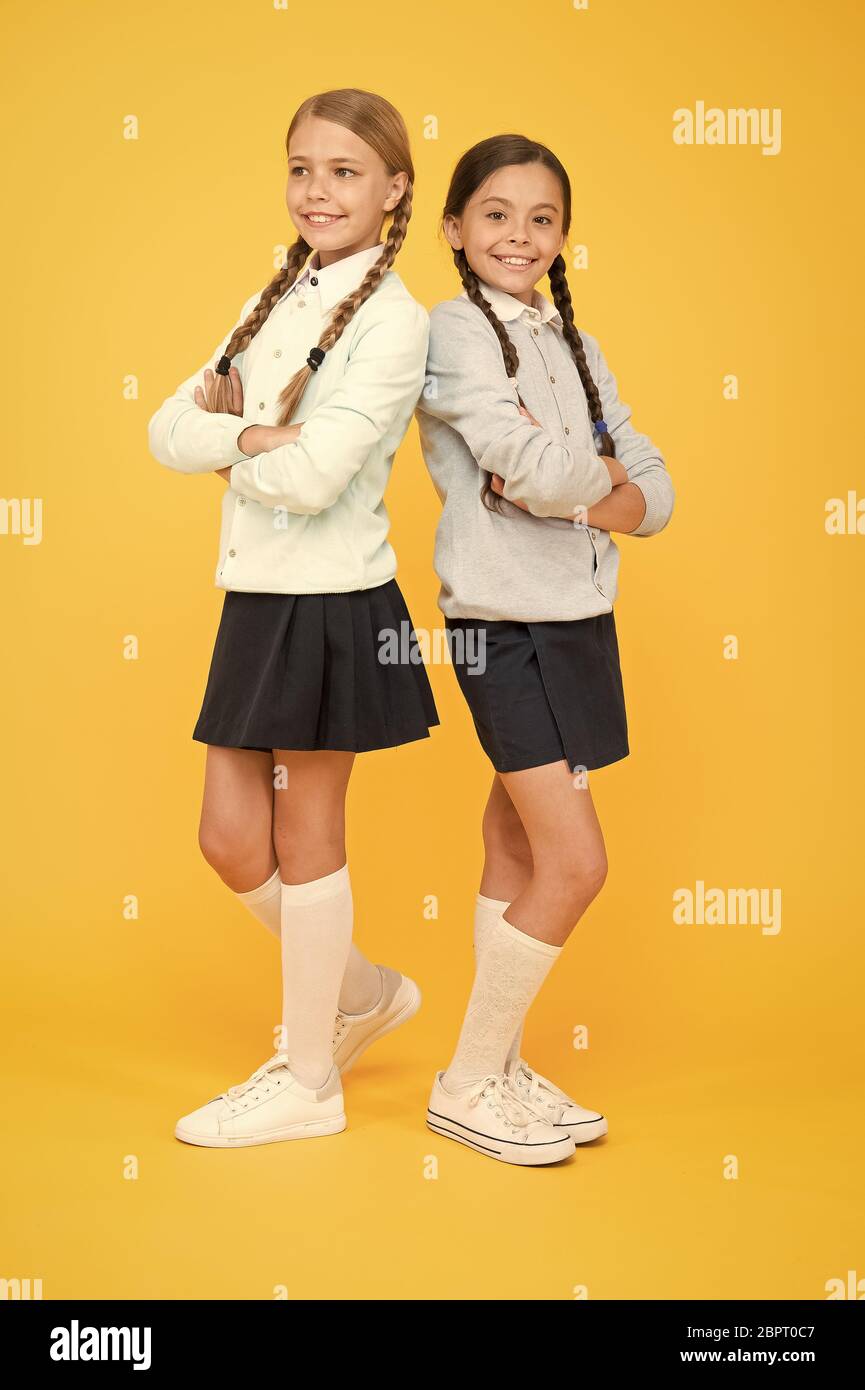 My dear friend. First school day. Sisterhood and friendship. Cheerful ...