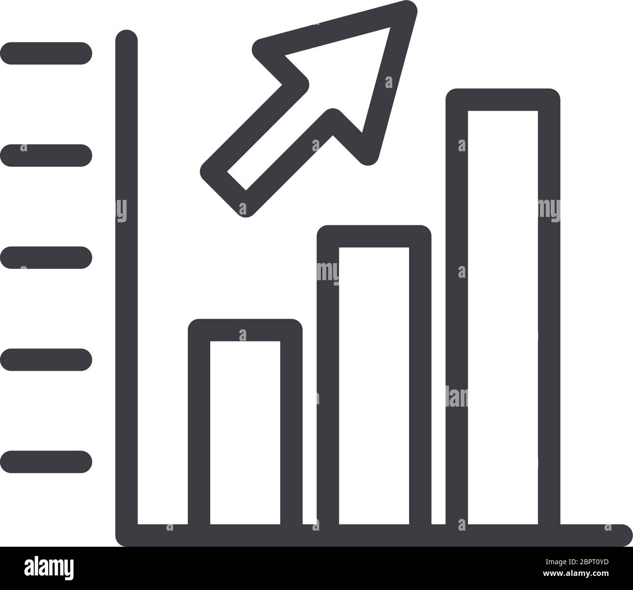 statistics bars line style icon Stock Vector Image & Art - Alamy