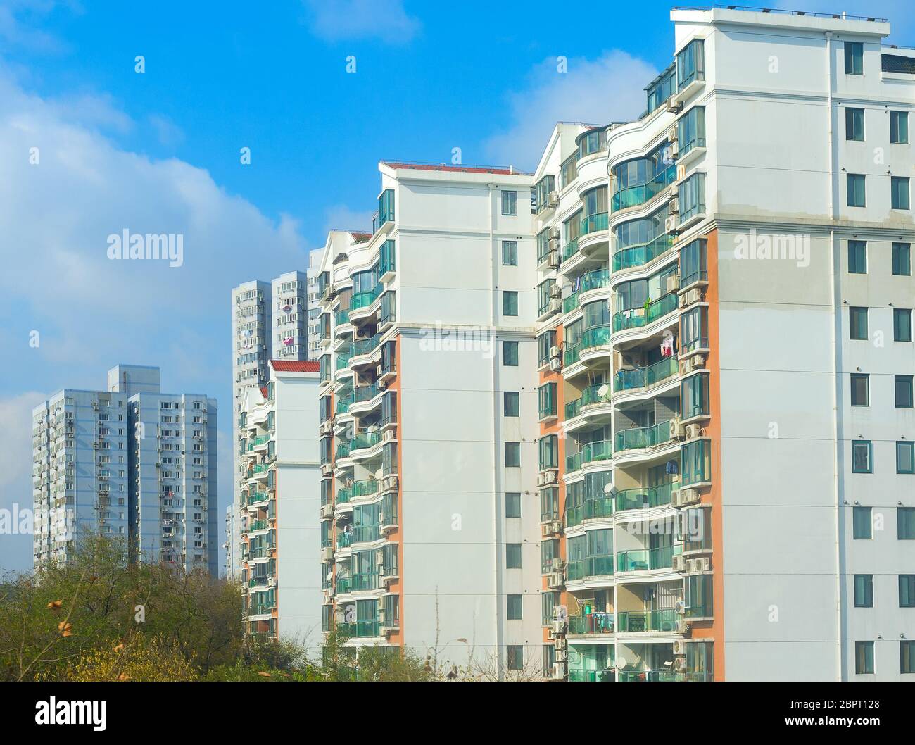 Typical Shanghai residential condominium building. China Stock Photo ...