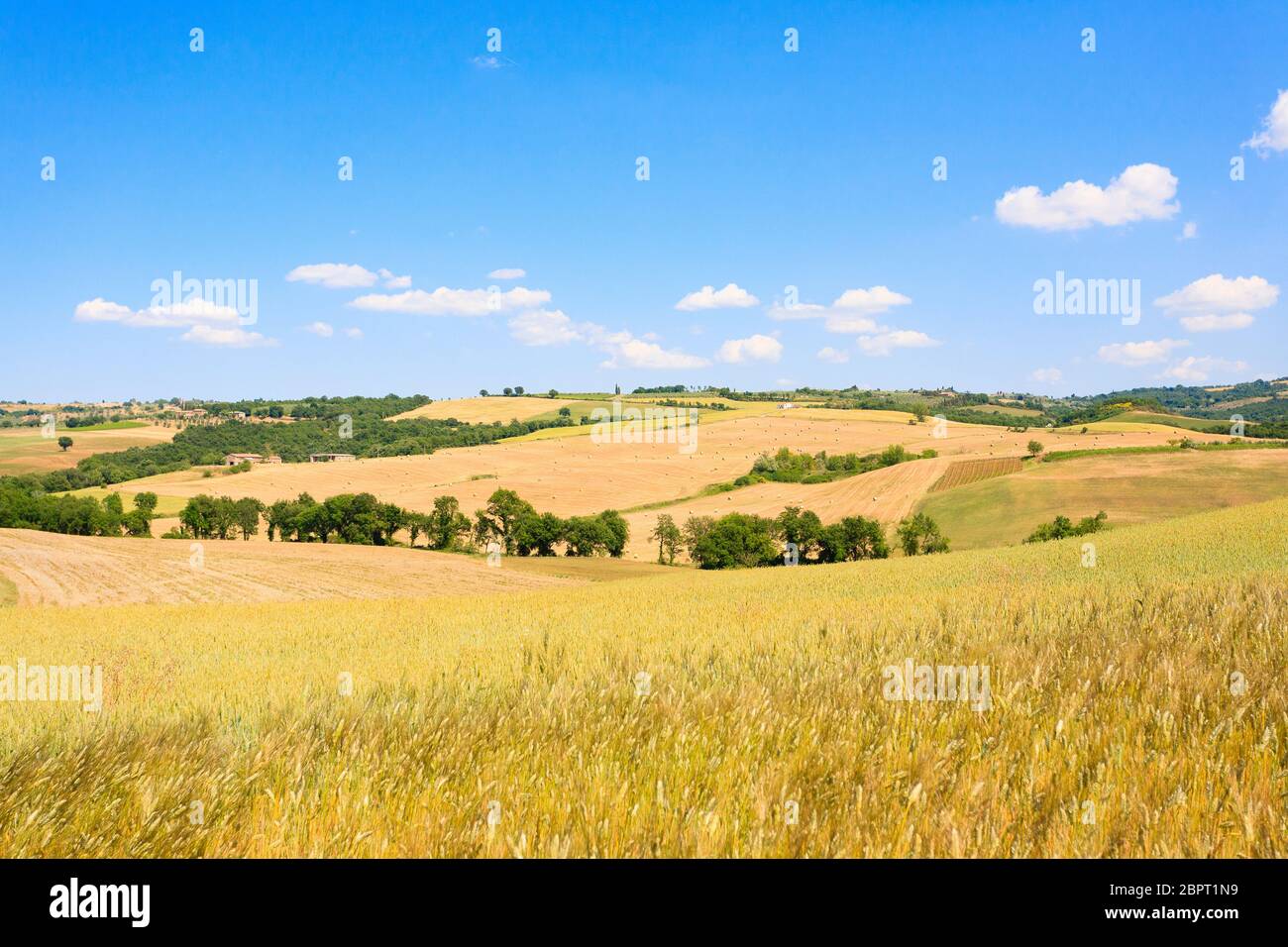 Tuscany hills landscape, Italy. Rural italian panorama Stock Photo - Alamy