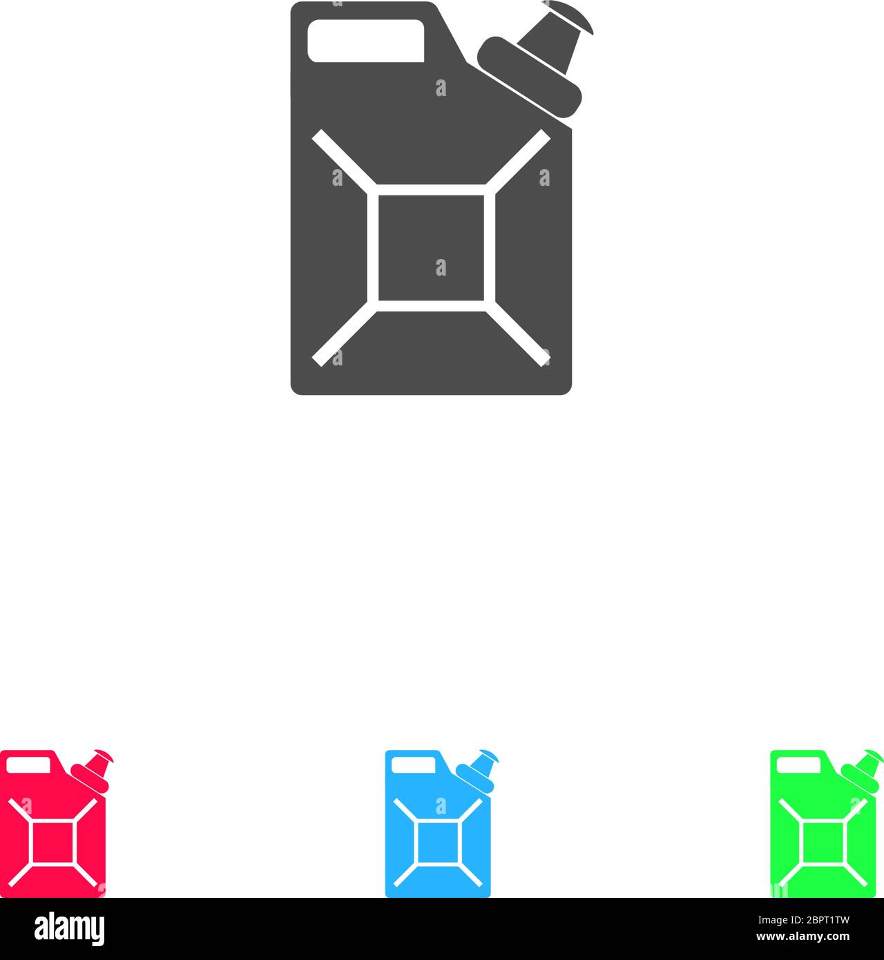 Canister icon flat. Color pictogram on white background. Vector ...