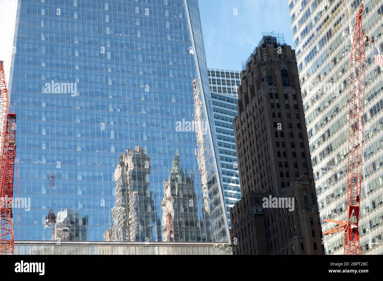 Manhattan Cityscape with construction in progress Stock Photo - Alamy