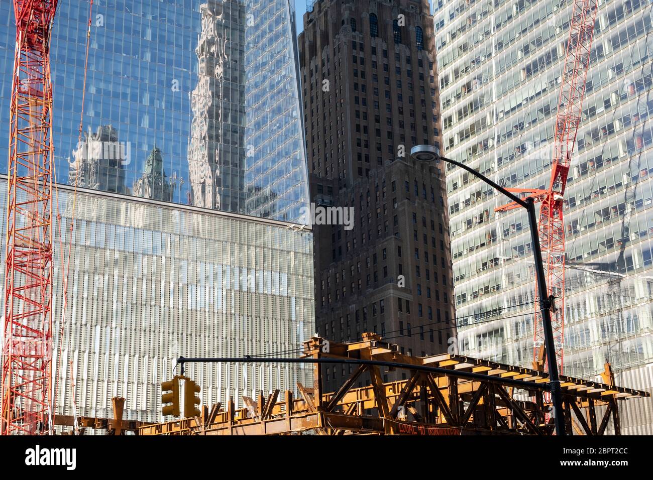 Manhattan Cityscape with construction in progress Stock Photo - Alamy