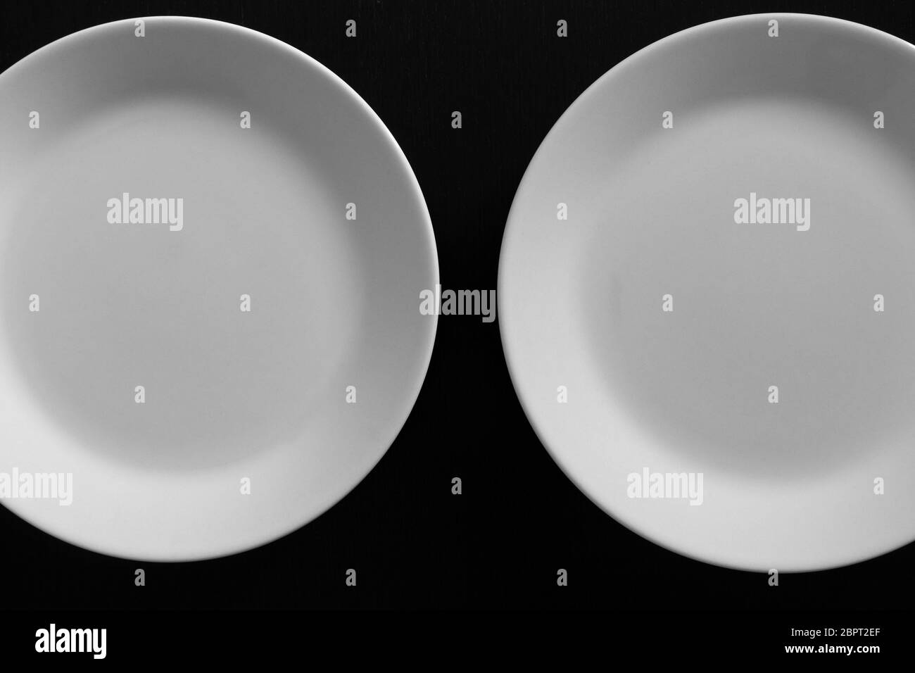 Blank plates Black and White Stock Photos & Images - Alamy