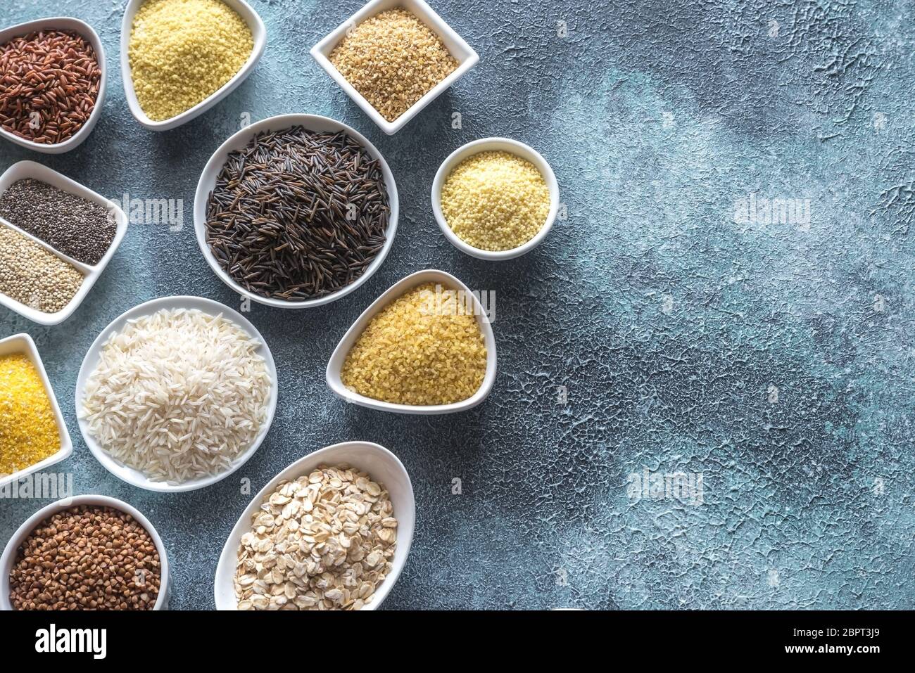Rice buckwheat semolina grains hi-res stock photography and images - Alamy