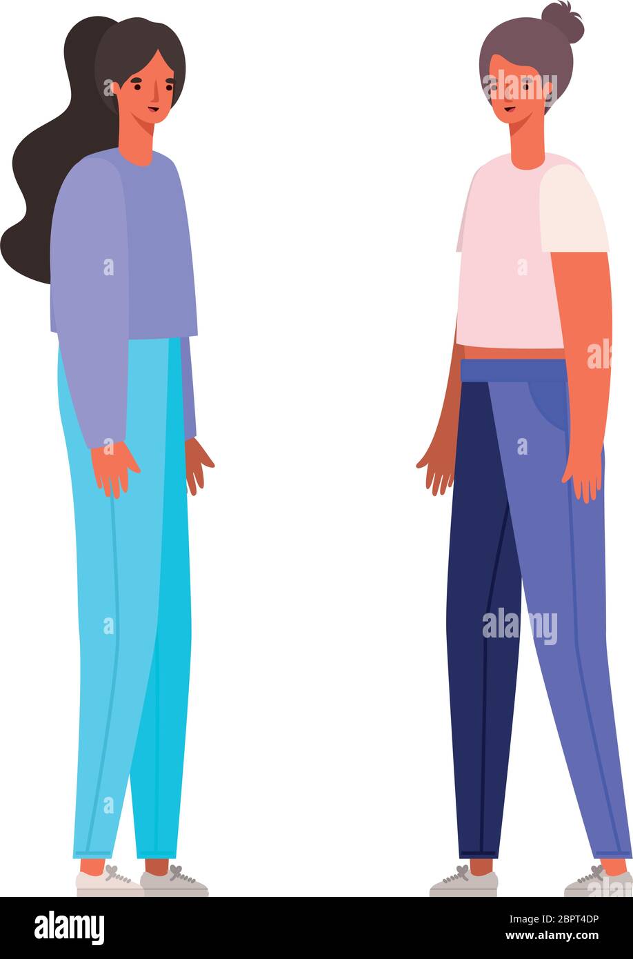 women avatars cartoons vector design Stock Vector Image & Art - Alamy