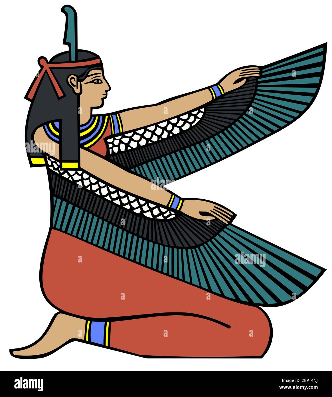 Egyptian Goddesses With Wings