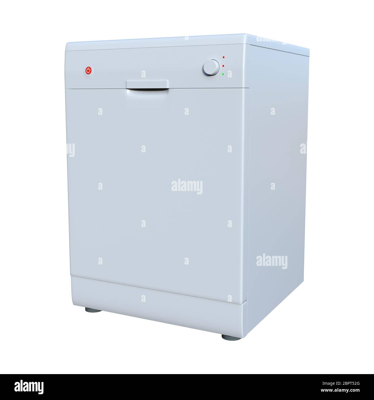 3D rendering of a dishwasher isolated on white background Stock Photo ...