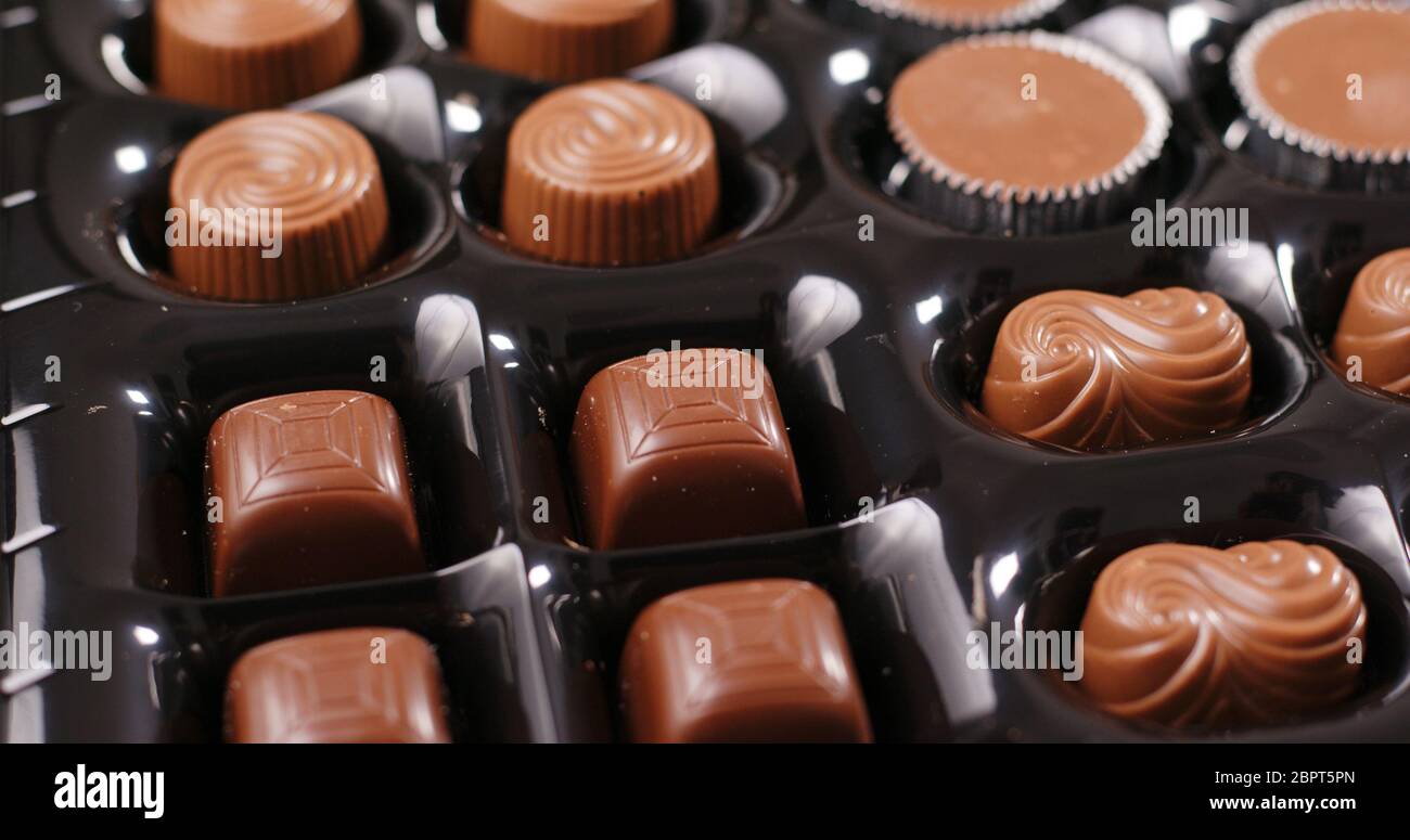 Mixed chocolate box Stock Photo - Alamy