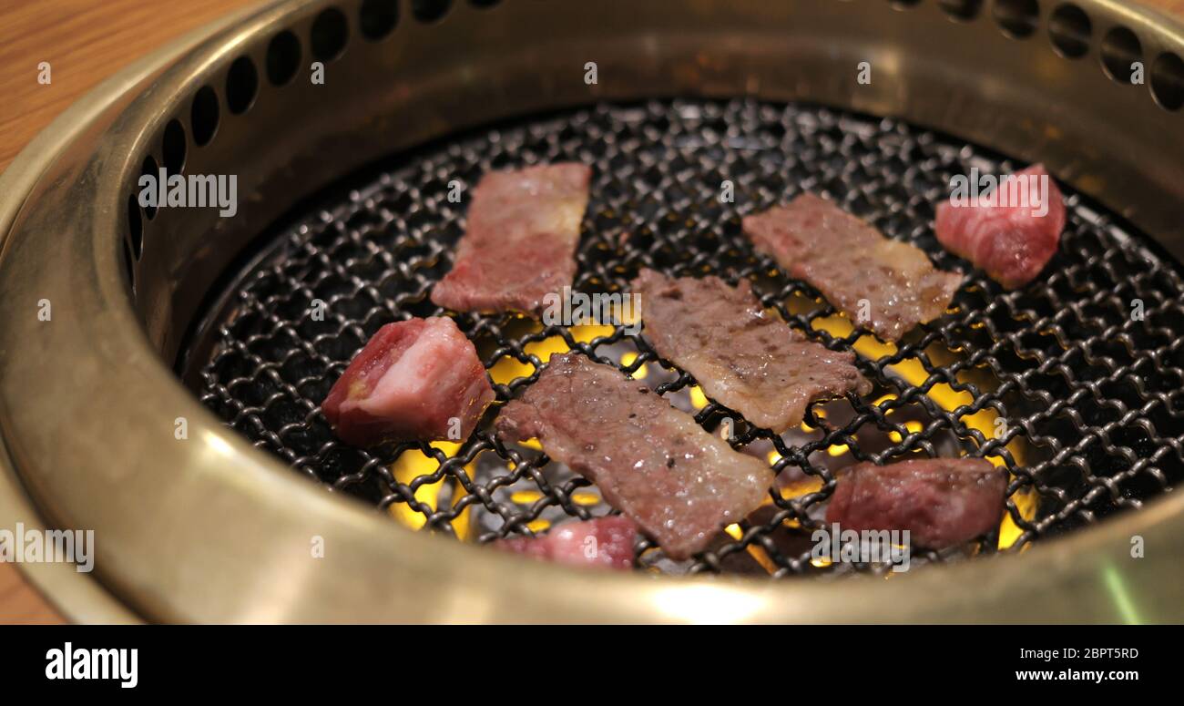 Japanese style barbecue Stock Photo - Alamy
