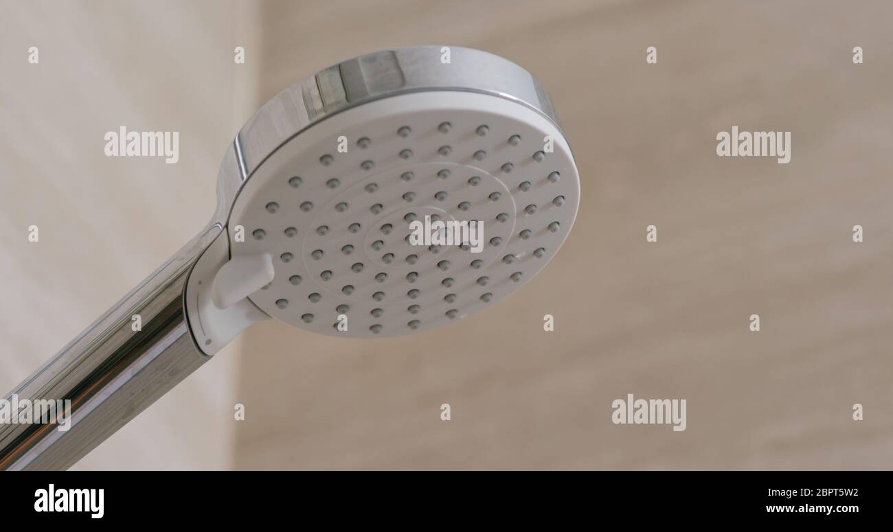 Water drops in the shower head Stock Photo - Alamy