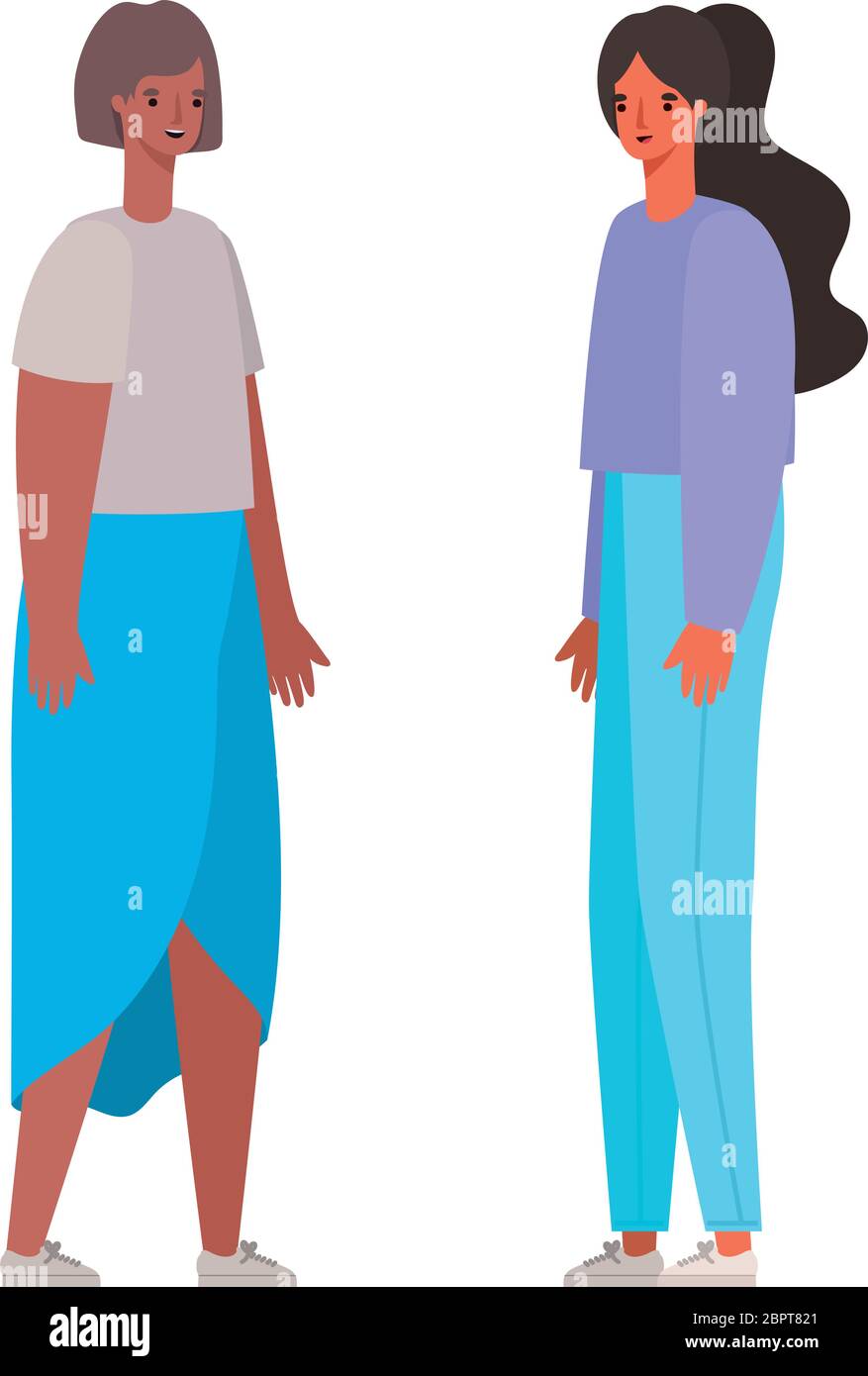 women avatars cartoons vector design Stock Vector Image & Art - Alamy