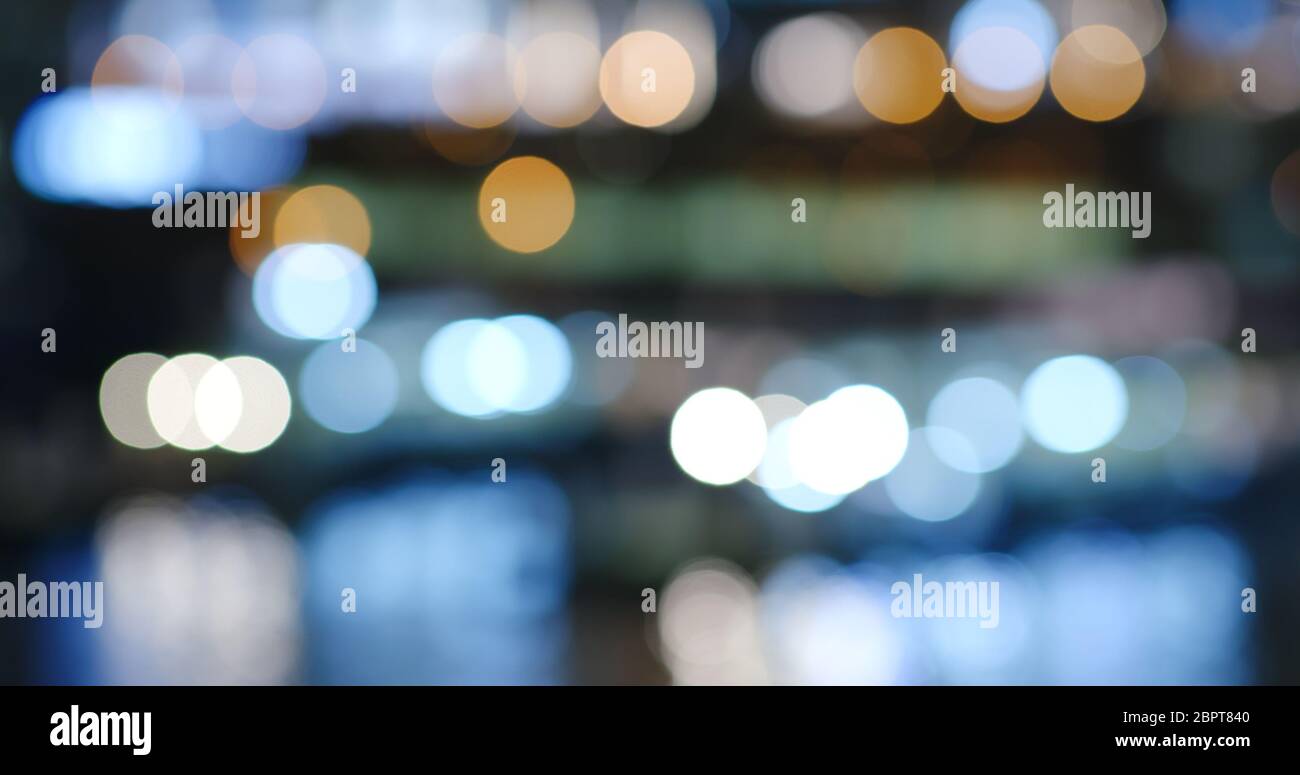 Blur view of city at night Stock Photo - Alamy