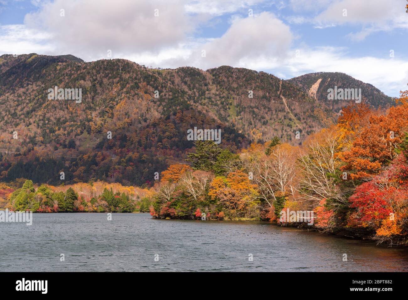Yunoko lake in Nikko Stock Photo - Alamy