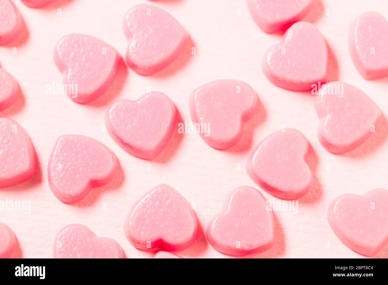 Heart shape candy texture Stock Photo - Alamy