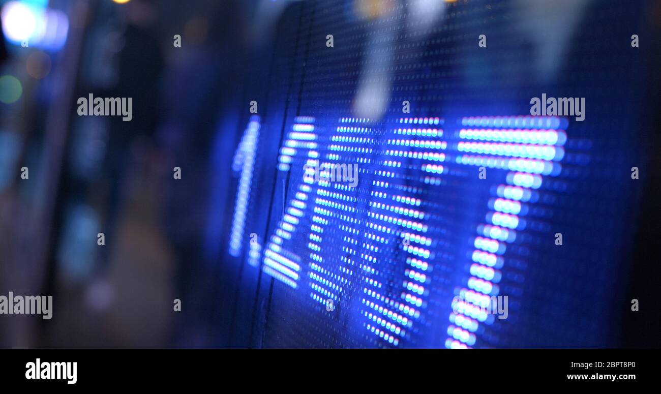 Stock market numbers street hi-res stock photography and images - Alamy