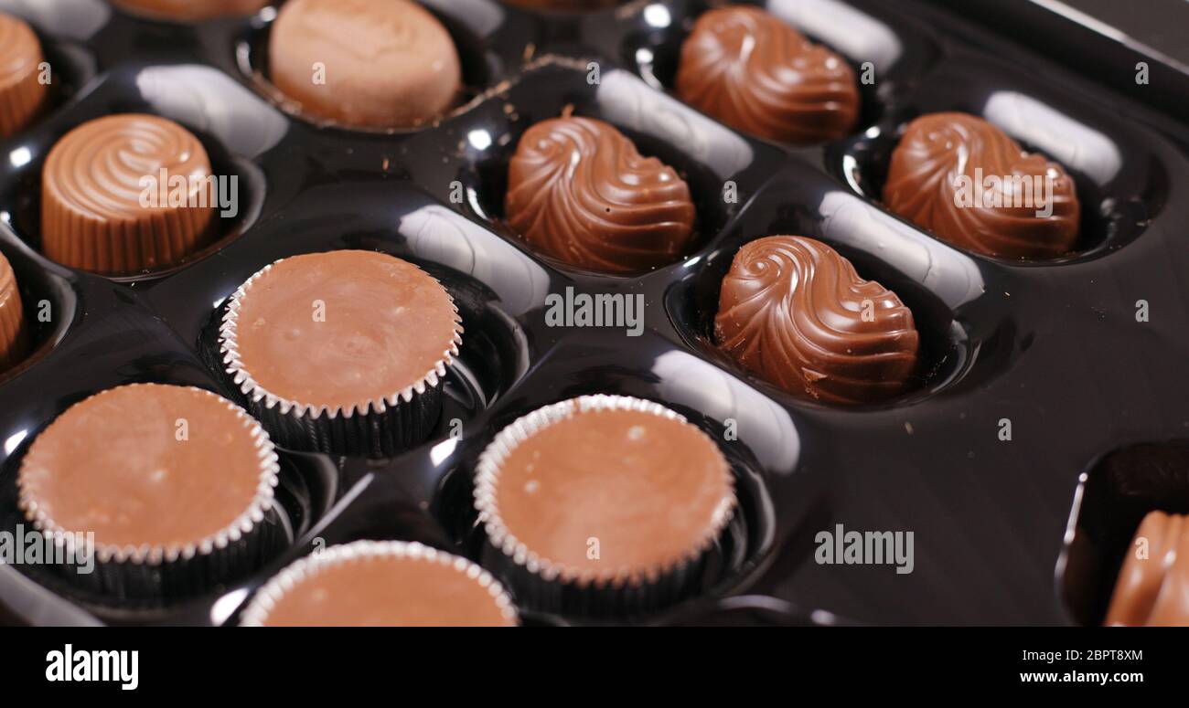 Mixed chocolate box Stock Photo - Alamy