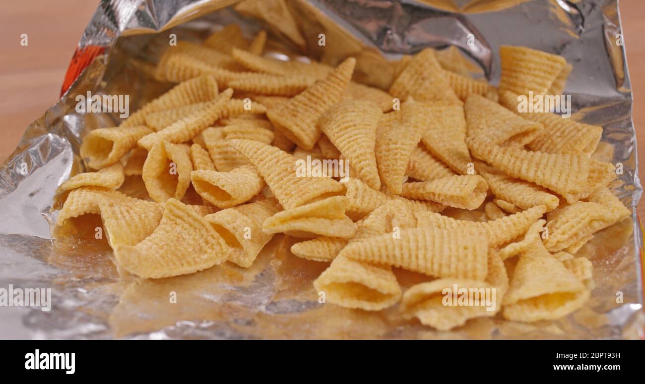 Corn potato chip Stock Photo - Alamy