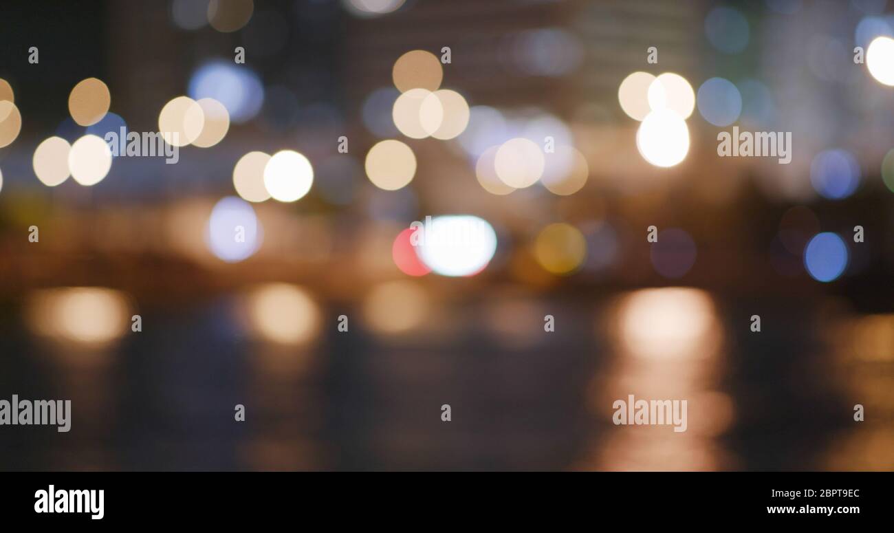 Blur of city night view Stock Photo - Alamy