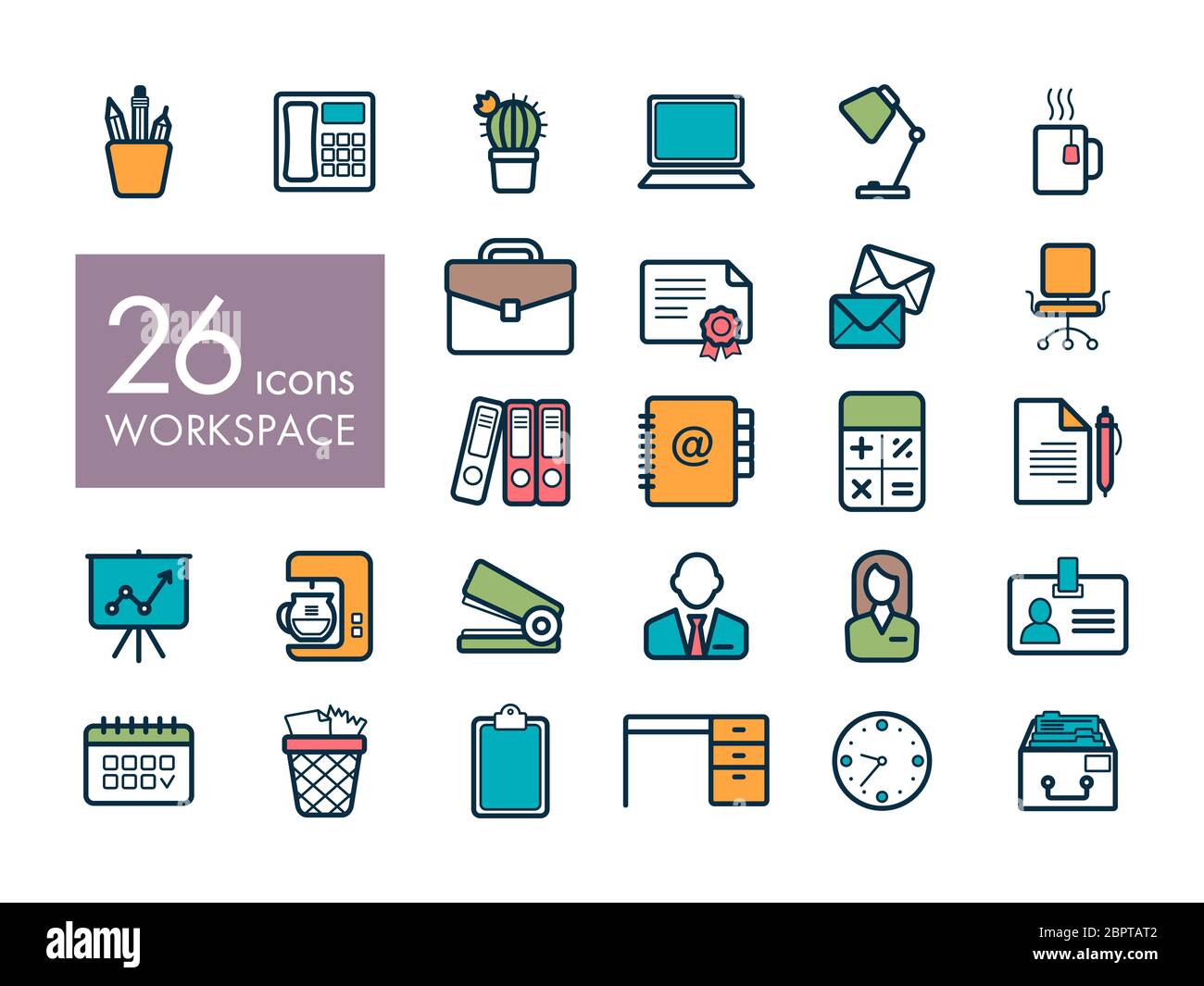 Workspace outline icon. Workspace sign. Graph symbol for your web site ...
