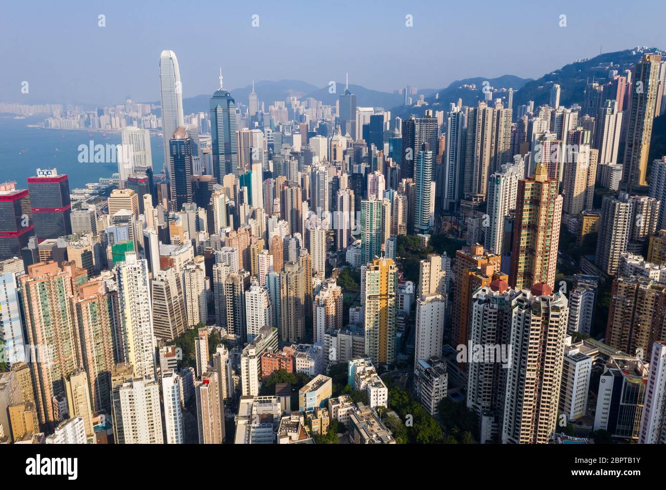 Sheung Wan, Hong Kong, 02 October 2018:- Building in Hong Kong Stock ...