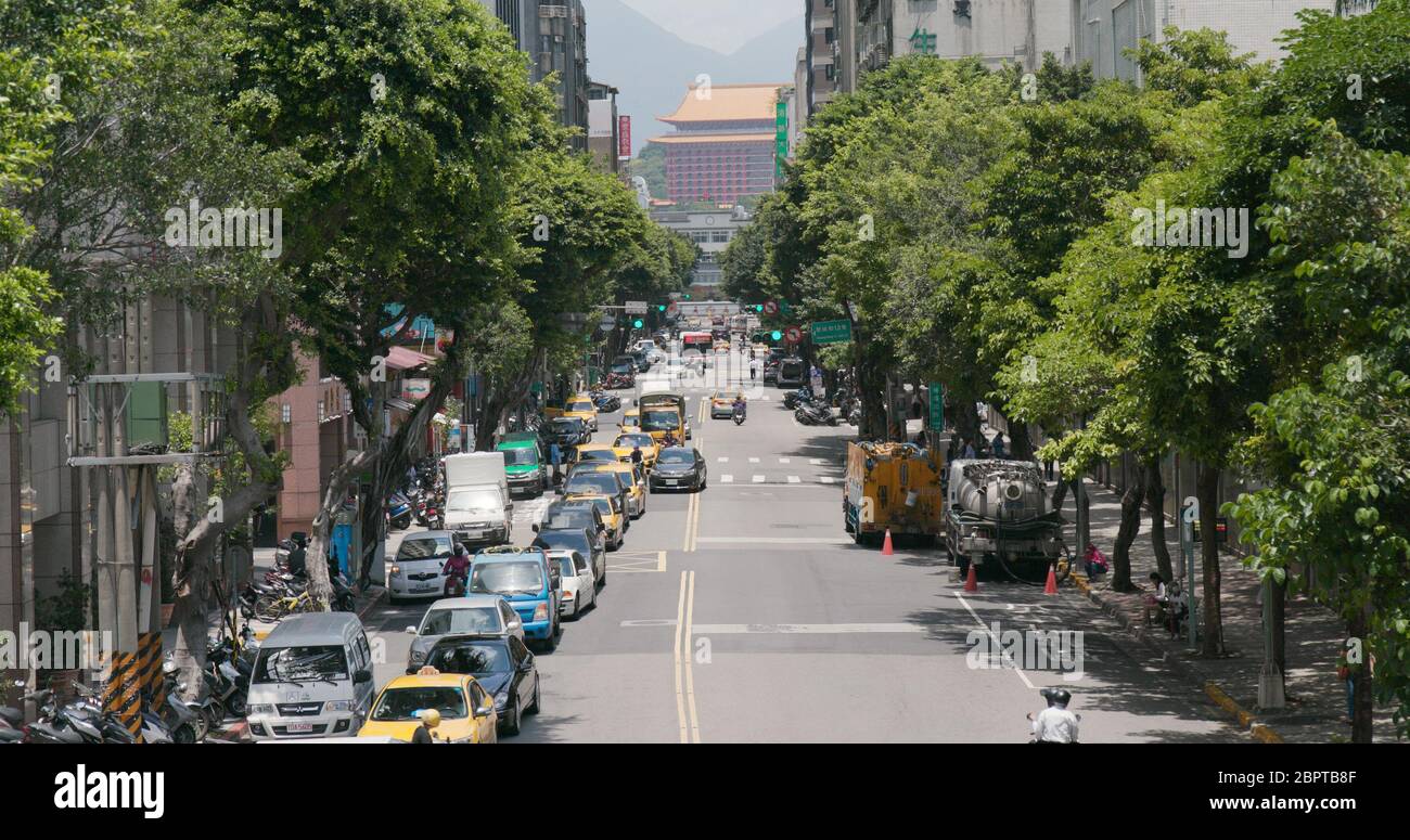 Taipei city, Taiwan, 27 May 2018:- taipei city street Stock Photo - Alamy