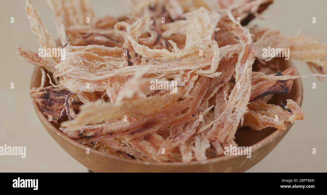 Dry squid snack Stock Photo - Alamy