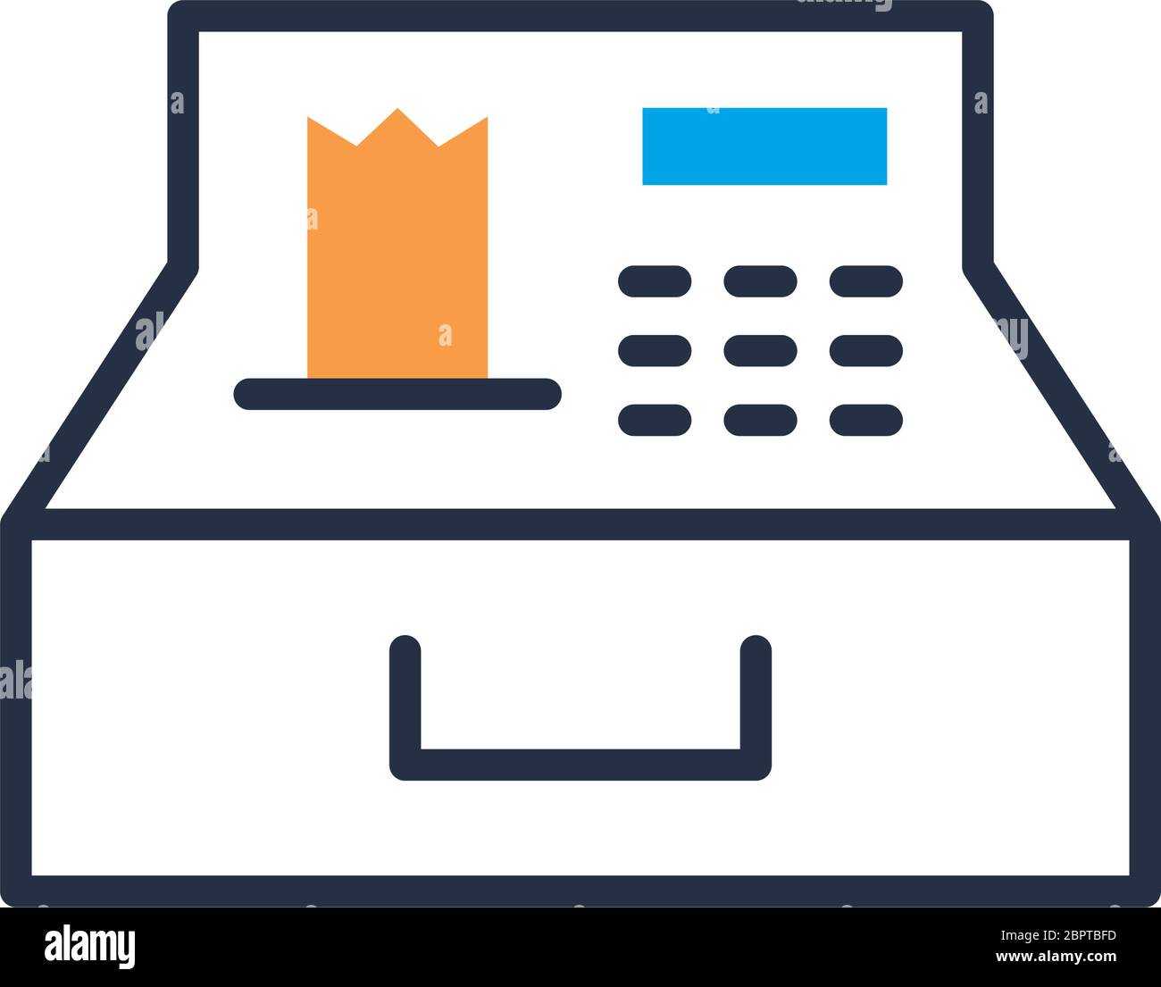Cash register icon silhouette hi-res stock photography and images - Alamy