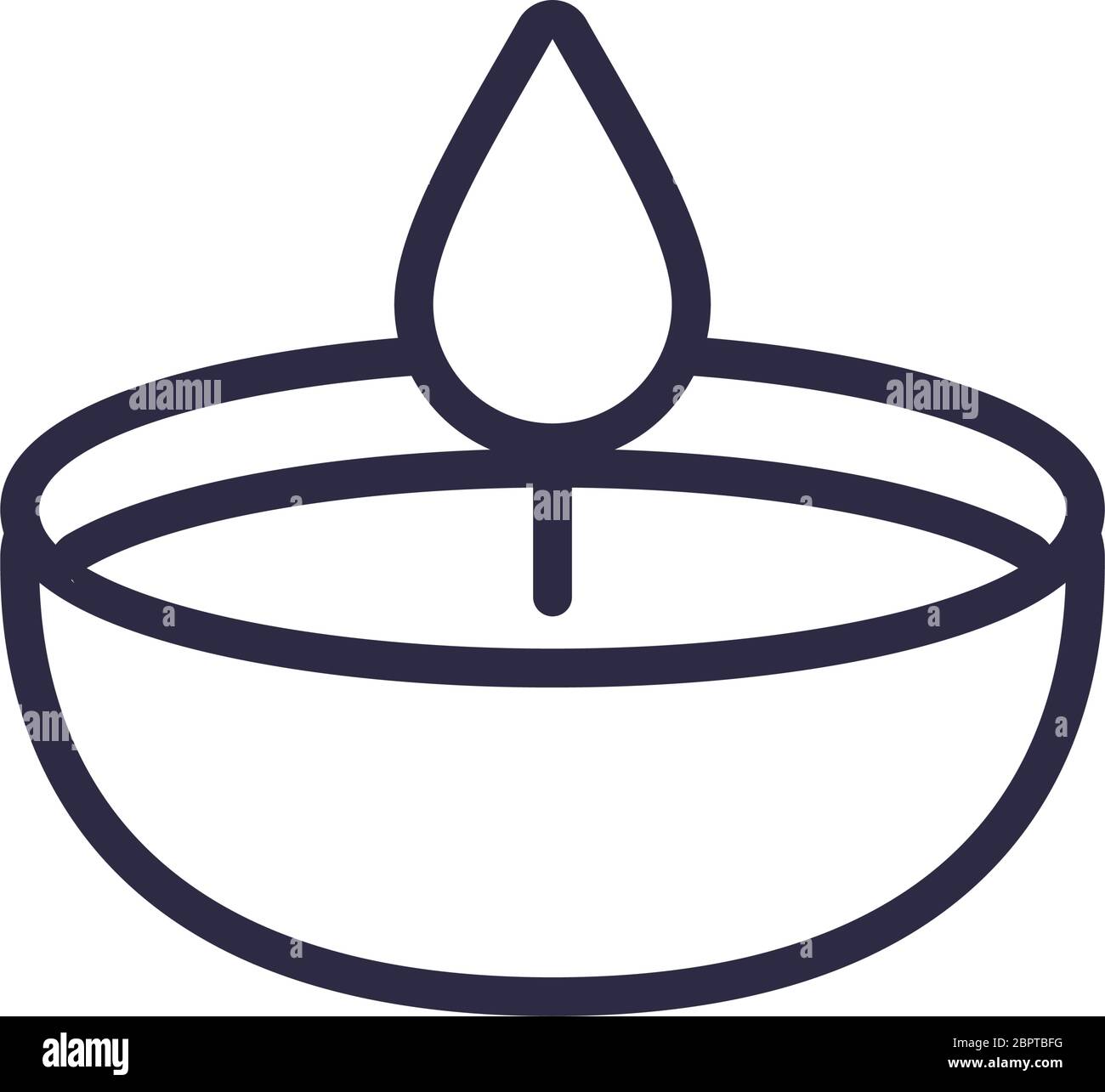 candle fire flame line style Stock Vector Image & Art - Alamy