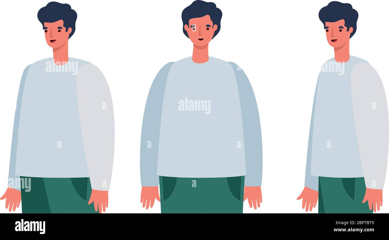 Men avatars cartoons vector design Stock Vector Image & Art - Alamy