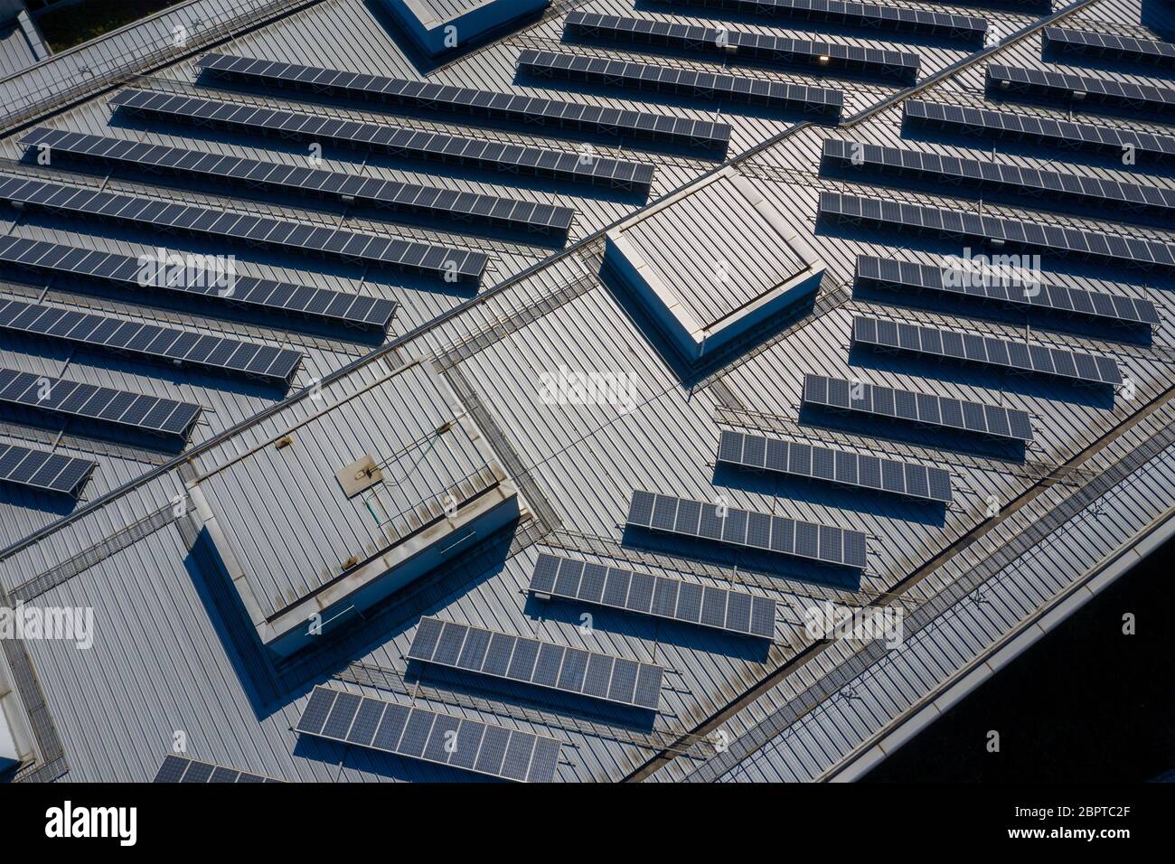 Solar panel from the top Stock Photo - Alamy